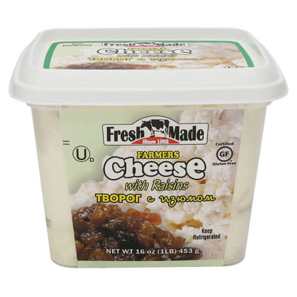 Buy Fresh Made Farmer Cheese Raisin – 1 lb (454gr) – Grocery Store ...